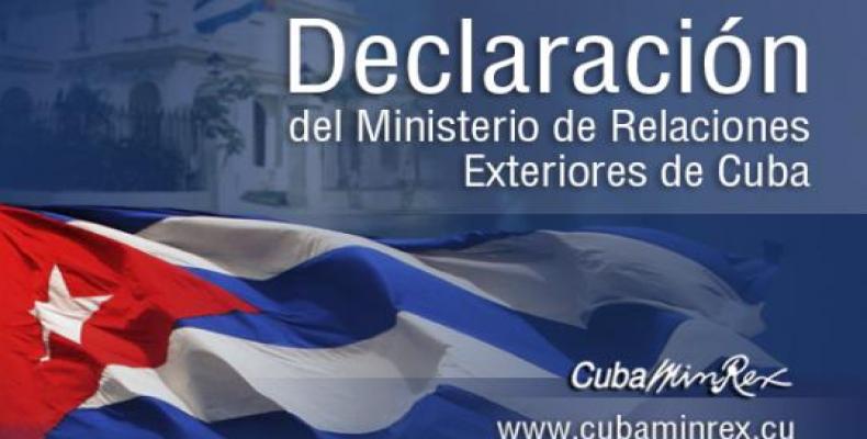 Declaration of the Cuban Foreign Ministry on Statements by US Secretary ...